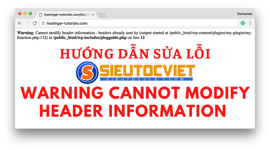 Hướng dẫn sửa lỗi warning cannot modify header information